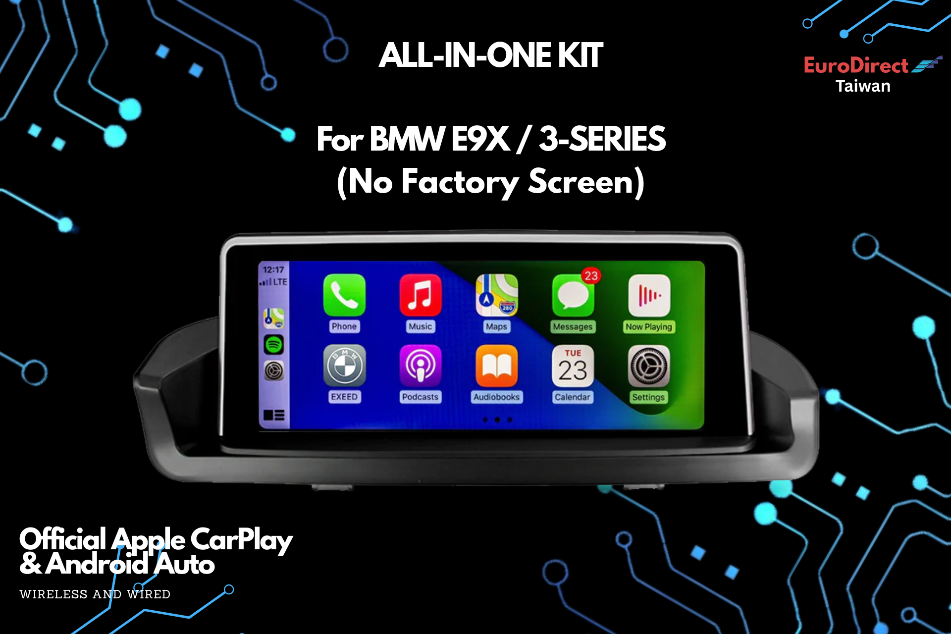 iDrive/CarPlay/Android Auto Retrofit for BMW E90 E91 E92 E93 for NON-I
